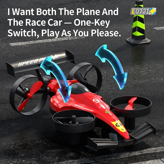 L0721 RC AIRCRAFT Amphibious Remote Control Drift Car 360° Roll Land ...