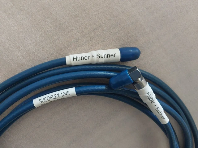 HUBER+SUHNER SUCOFLEX 104E RF Microwave Coaxial Cable 350cm SMA Male ...