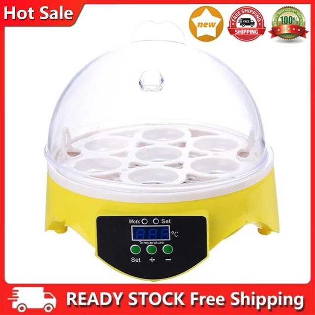 MINI 7 EGG Incubator Poultry Incubator Brooder Digital Temperature ...