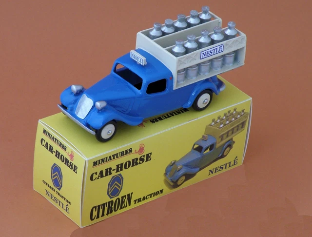 CAR-HORSE CITROEN TRACTION 11b laitier Nestlé style Dinky JRD CIJ fin ...