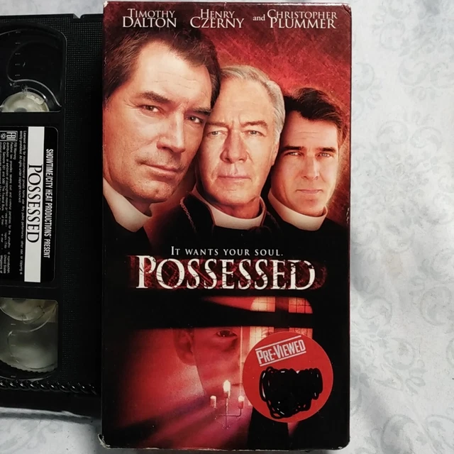 POSSESSED VHS TIMOTHY Dalton Christopher Plummer HORROR Blockbuster ...