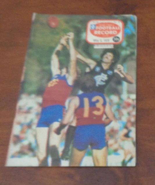 1979 VFL FOOTBALL Record Footscray v Collingwood $9.95 - PicClick AU