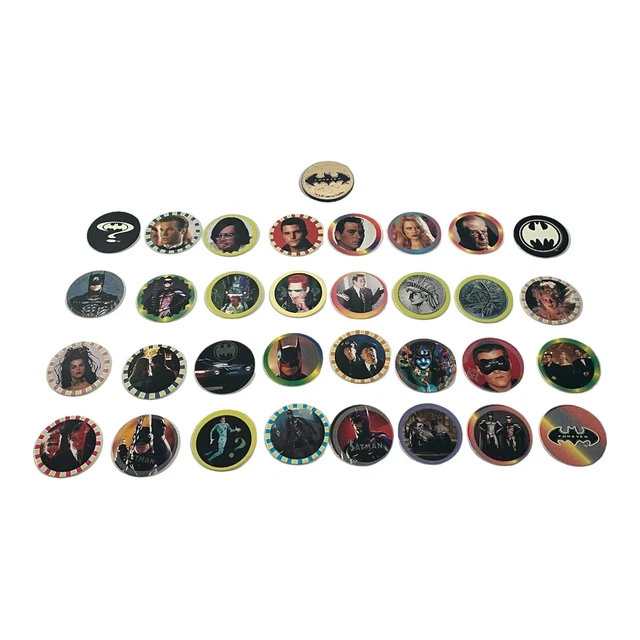 BATMAN FOREVER MCDONALDS Pogs 1-32 & Slammer Complete Set £40.58 ...