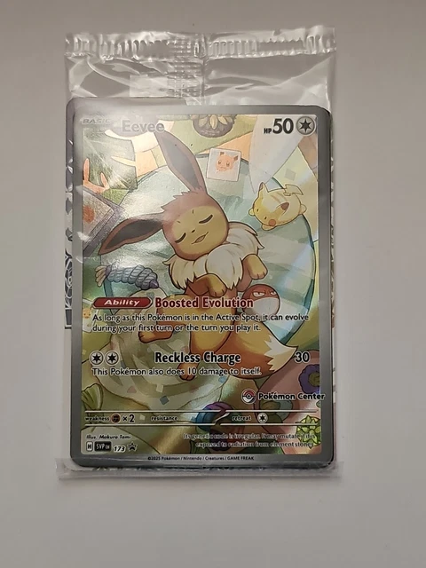 PRISMATIC EVOLUTIONS PC Pokemon Center ETB Stamped Eevee 173 Promo ...