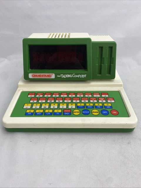GRANDSTAND FIRST TALKING Computer Toy Keyboard Vintage Fully Working £ ...