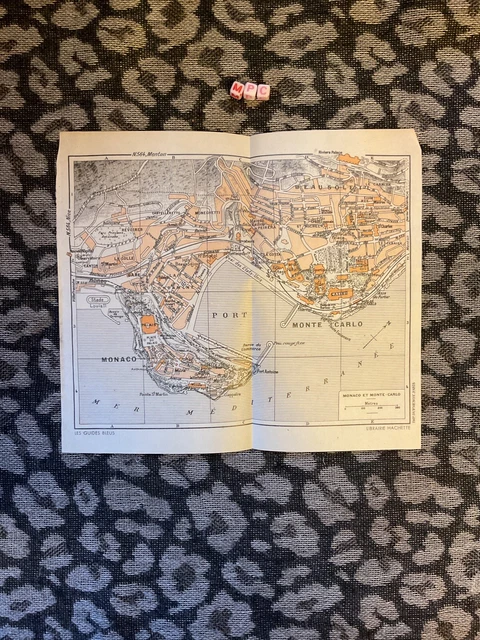 VINTAGE POST WAR MAP-FRANCE - 1940s , Monaco And Monte Carlo £21.99 ...