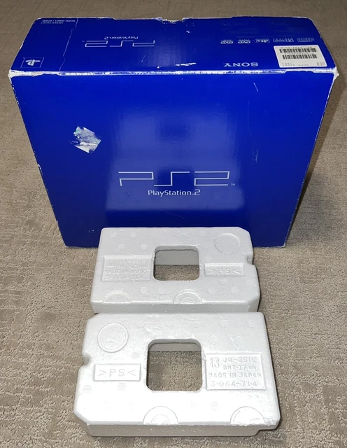 PLAYSTATION 2 PS2 Fat - Blue Box ONLY w/Styrofoam Inserts SCPH-30001 ...