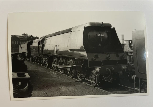 BR RAILWAY LOCOMOTIVE Photograph - Pre-Rebuilt Merchant Navy Class ...