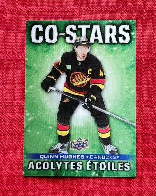 2025-26 TIM HORTONS 🔥 #Co-7 Pettersson / Hughes Co-Stars Insert Sp ...