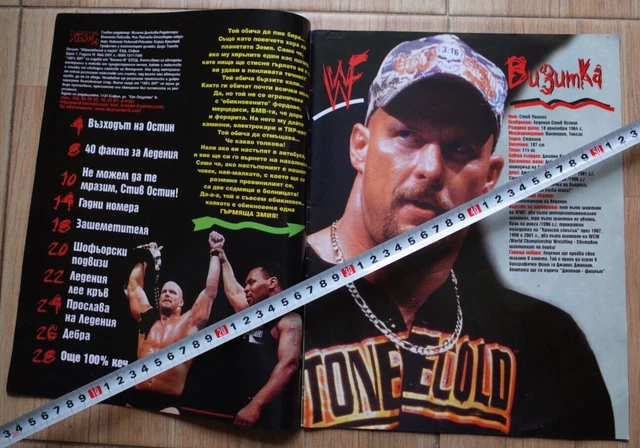 STONE COLD STEVE Austin magazine WWE poster Debra Marshall Naomi ...