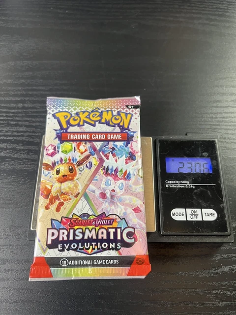 POKÉMON TCG - Prismatic Evolutions Booster Pack - Sealed - HEAVY PACK ...