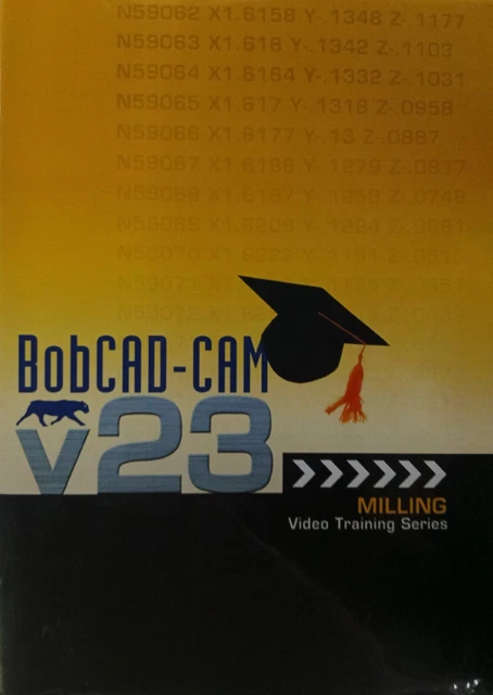 BOBCAD-CAM V23 MILLING Video Training Series 10 Disc CD Video Set $121. ...