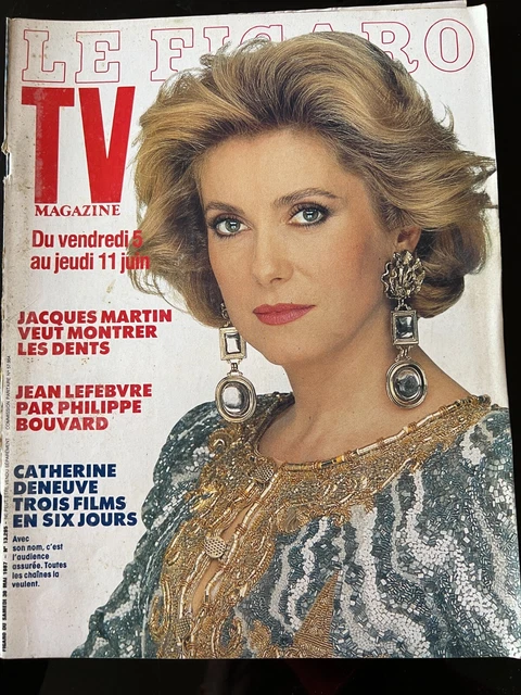 LE FIGARO TV Magazine 30/05/1987; Catherine Deneuve/ J. Martin/ J ...