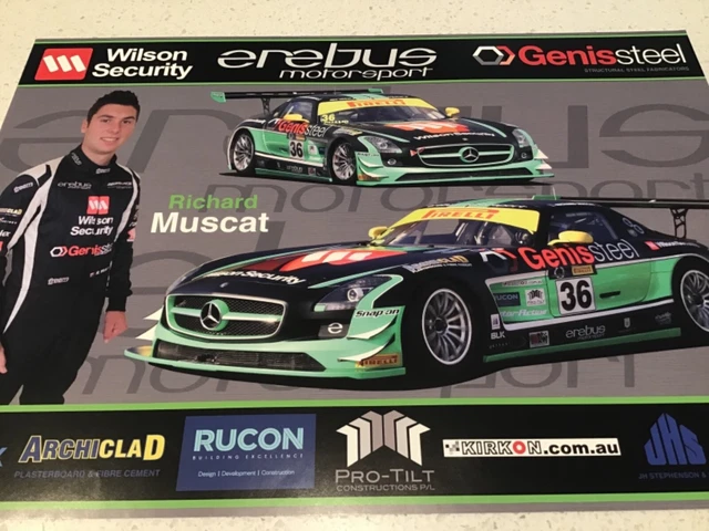 EREBUS MOTORSPORT RACING Poster, Mercedes Turbochargers Engine Benz ...