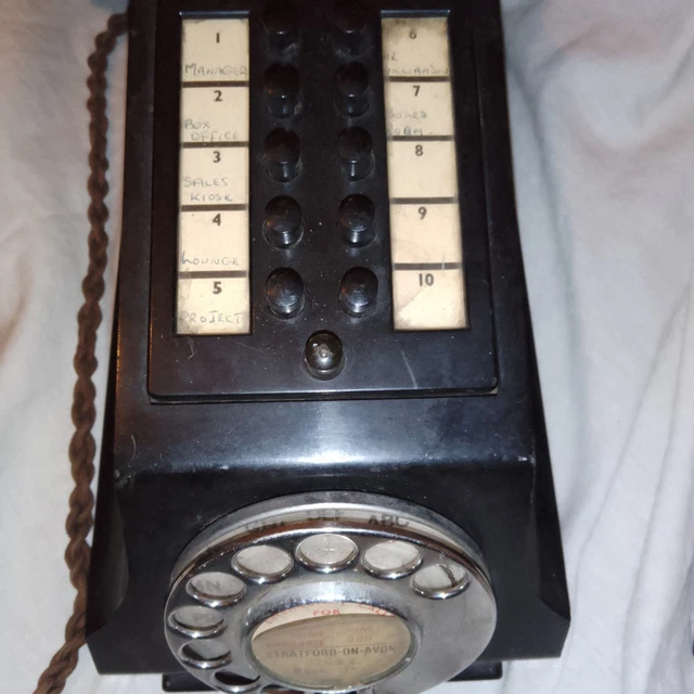 VINTAGE BAKELITE ROTARY INTERCOM PHONE No. 1/2A E/3A £78.70 - PicClick UK