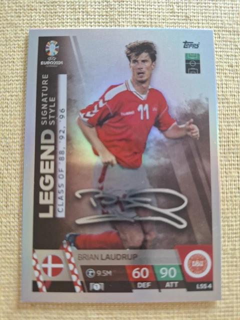 TOPPS MATCH ATTAX UEFA EURO 2024 Brian Laudrup Legend Danimarca #LSS4 ...