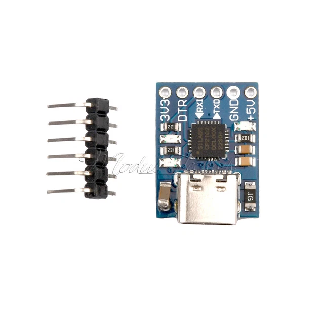 TYPE-C USB TO UART TTL Module 6Pin Serial Converter CP2102 STC Replace ...