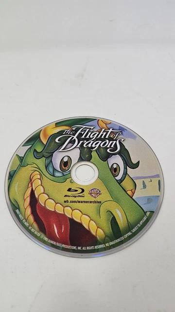 THE FLIGHT OF Dragons Blu-ray Disc Only No Case Warner Bros Fantasy ...