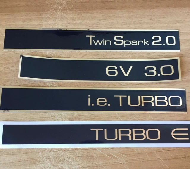 ALFA ROMEO 75 Logo Sticker Written Sticker Restoration Rear Logo Repair ...