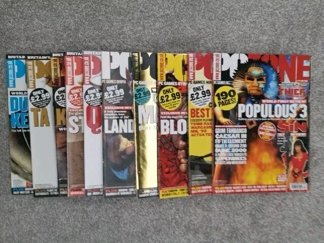 PC ZONE RETRO Magazine Issues #70 December 1998 To #79 August 1999 £50. ...