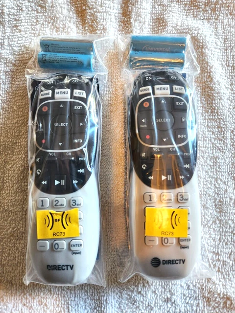 DIRECTV RC73 REMOTE Controls / Lot Of 2 / Ir/Rf Hr44/Hr54 Genie ...