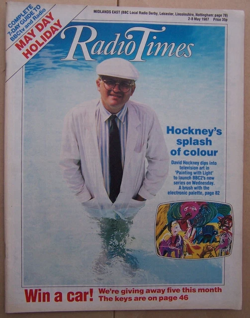 RADIO TIMES/1987/DAVID HOCKNEY/GEORGE Grosz/Kenneth Haigh/Sark/ Jimmy ...