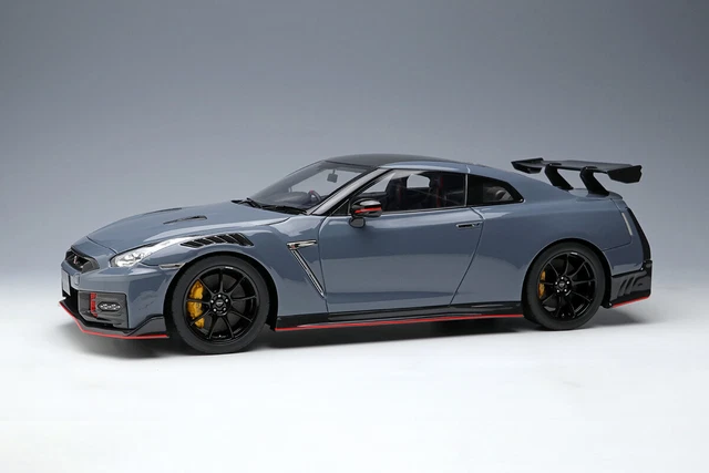 MAKE UP EML076A 1/18 NISSAN GT-R NISMO 2024 Grigio Modello Auto Eidolon EUR 703,22 - PicClick IT