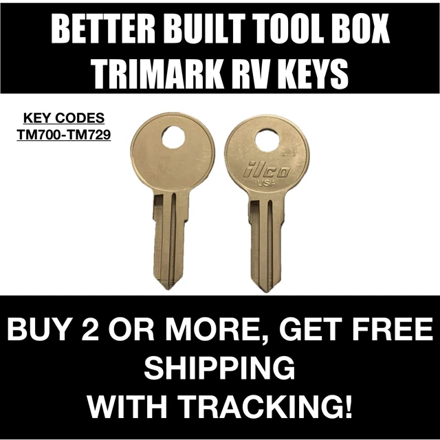 2 BETTER BUILT Toolbox Keys Cut To Code Replacement For Key Codes TM700 2-better-built-toolbox-keys-cut-to-code-replacement-for-key-codes-tm700