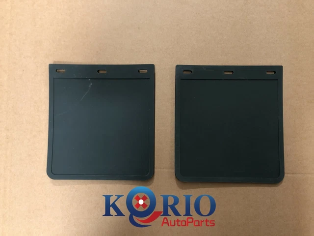 2XBLACK PLAIN MUD FLAPS,UTE,CARAVAN,BOAT TRAILER 250mm/10" Drop X 230mm ...