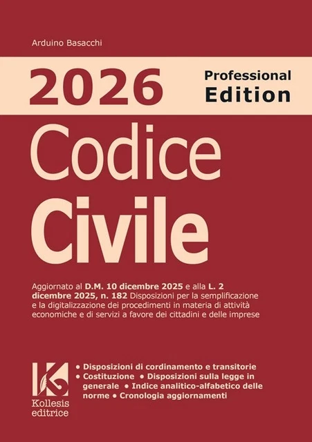 CODICE CIVILE 2026. Professional edition. Aggiornato al D.M. 10 ...