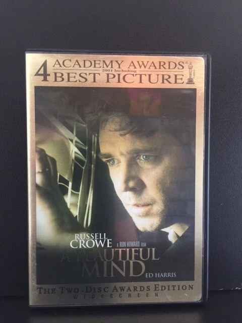 A BEAUTIFUL MIND - DVD NTSC Region 1 Russell Crowe Ed Harris Jennifer ...