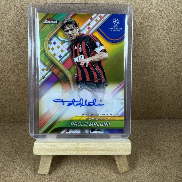 PAOLO MALDINI /50 Auto AC Milan Italy Topps Finest £149.99 - PicClick UK
