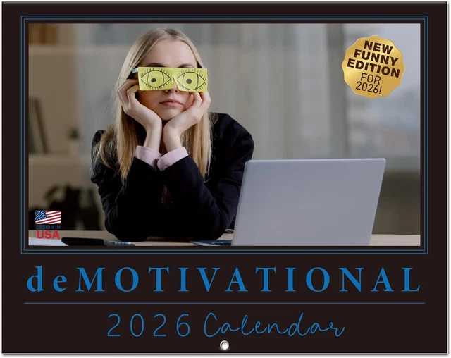 FUNNY CALENDAR 2026 - Demotivational Calendar 2026, Inappropriate Gifts ...