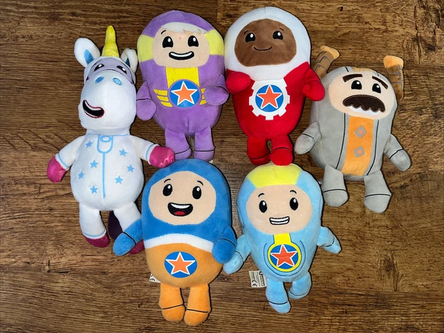 GO JETTERS COMPLETE Set Soft Plush Figure Toy Cbeebies Glitch Foz ...