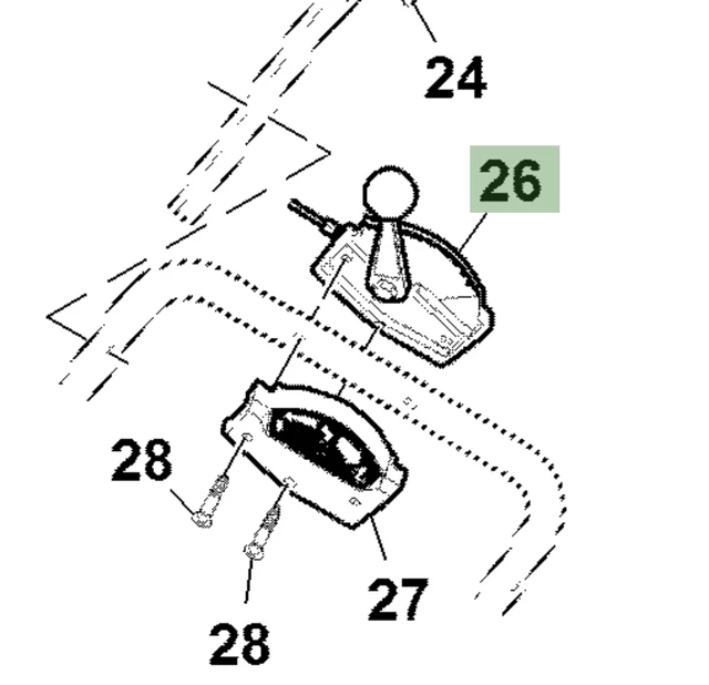 GENUINE JOHN DEERE JS63V SA1013 Lawnmower Speed Control Lever SAA11364 ...