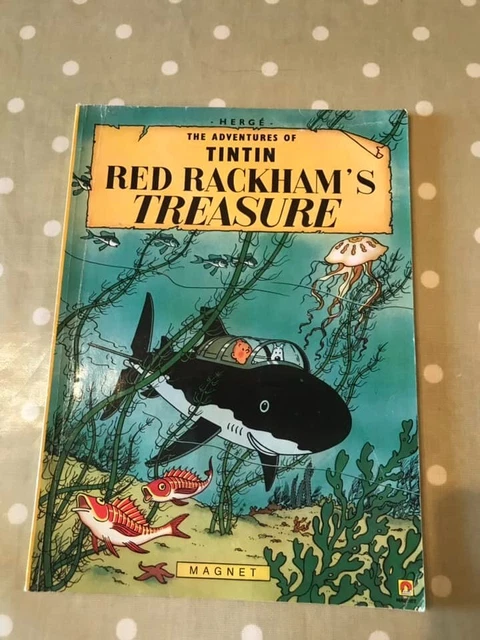 HERGE THE ADVENTURES of Tintin Red Rackhams Treasure magnet anglais ...