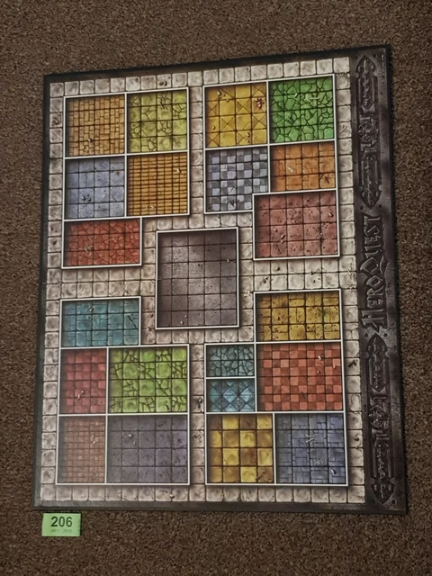 TAVOLO DA GIOCO HEROQUEST Battle Map RPG Fantasy Quest Floor Dungeon ...