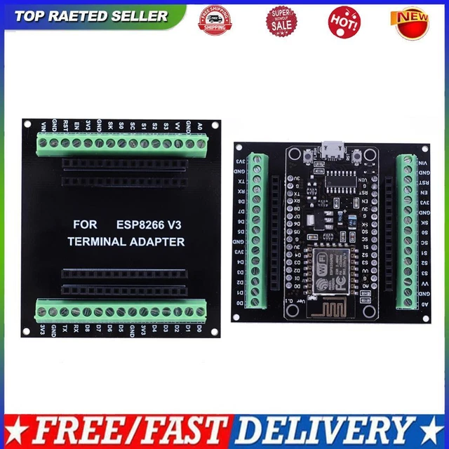 Esp8266 Breakout Board Gpio 1 Into 2 Nodemcu Wifi V3 Ch340 Development