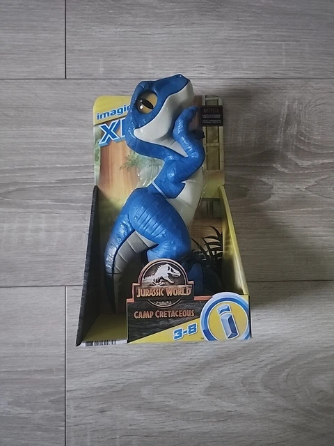 MATTEL JURASSIC WORLD Camp Cretaceous XL Dino RAPTOR 15x16cm Neu OVP ...