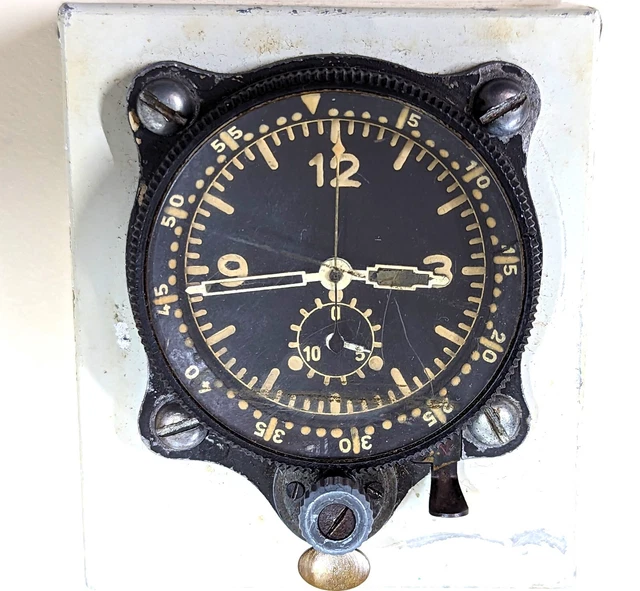 RARE WW2 GERMANY Luftwaffe Junghans Chronograph Cockpit Clock EUR 257 ...