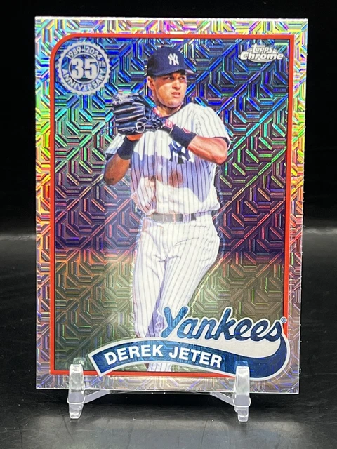 DEREK JETER 2024 Topps Series 2 #2T89C-25 Pack Argent 1989 Chrome Mojo ...