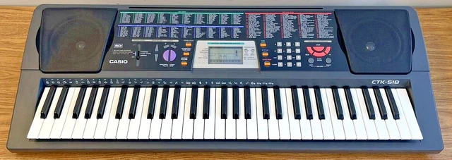 CASIO CTK-518 PORTABLE Electric Keyboard 61 Key Electronic Keyboard ...