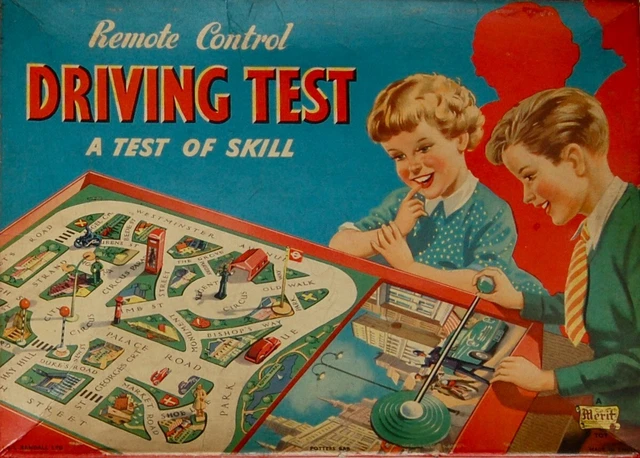 VINTAGE MERIT REMOTE Control Driving Test Game. 1950's. Complete. 1st ...