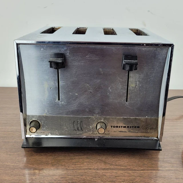 VINTAGE HOSTESS TOASTMASTER 1950s Mid Century Chrome 4 Slice Bread ...