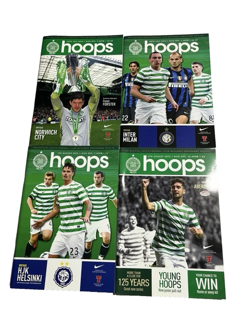 BUNDLE CELTIC FC Programmes Hoops 2012/2013 x 14 £12.99 - PicClick UK