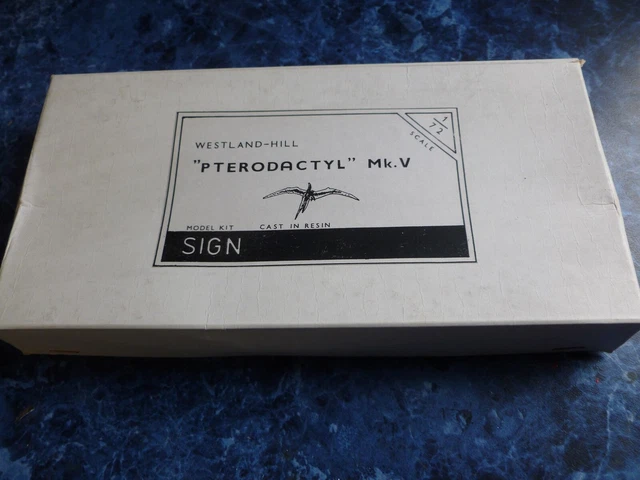 SIGN WESTLAND HILL Pterodactyl Mk.v Resin Aircraft Model Kit 1/72 Scale ...