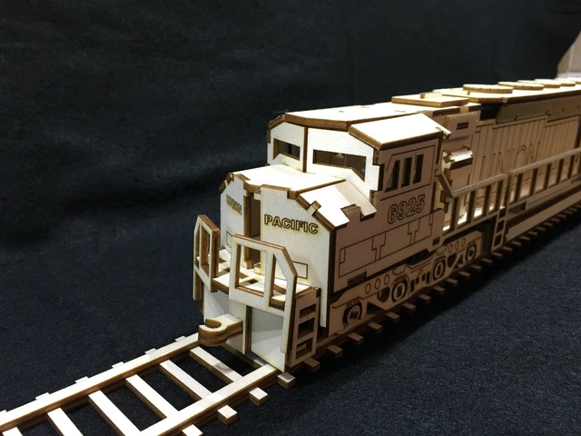 LASER CUT WOODEN EMD Locomotive Train 3D Model/Puzzle Kit £35.99 ...