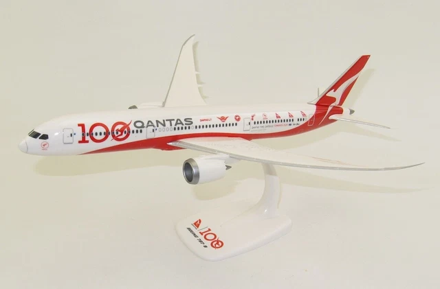 QANTAS &&100 YEARS&& Avion Model Boeing 787-9 1:200 Scale Model B787 VH ...