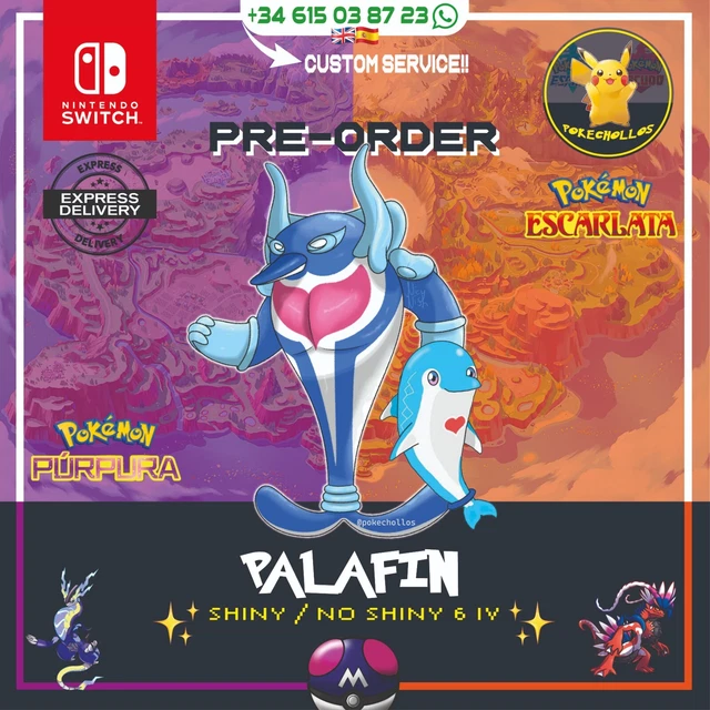 PALAFIN SHINY OR NOT Pokemon Scarlet - Scarlet Purple - Purple £2.51 ...