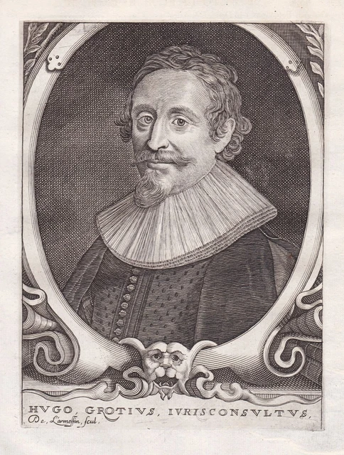 HUGO GROTIUS HUMANIST Avocat Poète Playwright Delft Souffrir Portrait ...